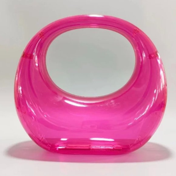 House Of Adornments | Bags | Mod Pod Purse Neon Translucent Pink ...